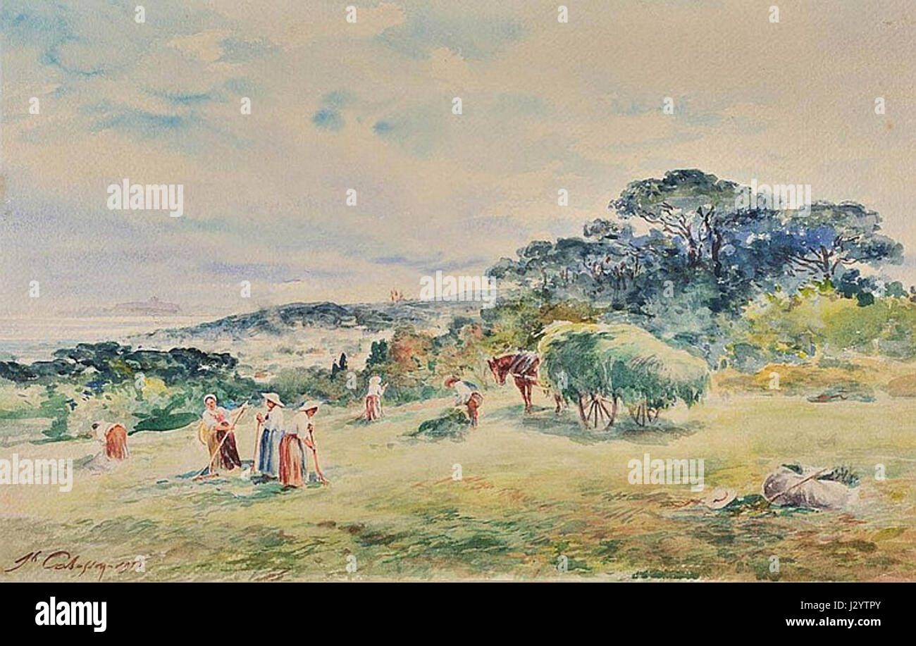 Joseph Cabasson (1841-1920) was a French artist known for his rural and ...