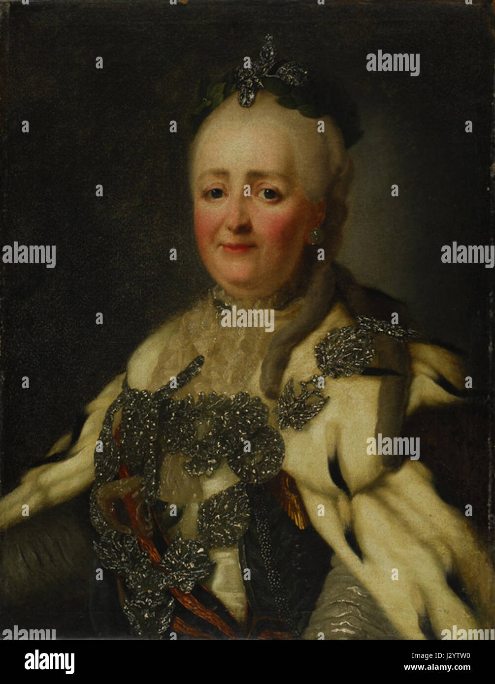 Catherine II by Roslin (Ryazan museum Stock Photo - Alamy