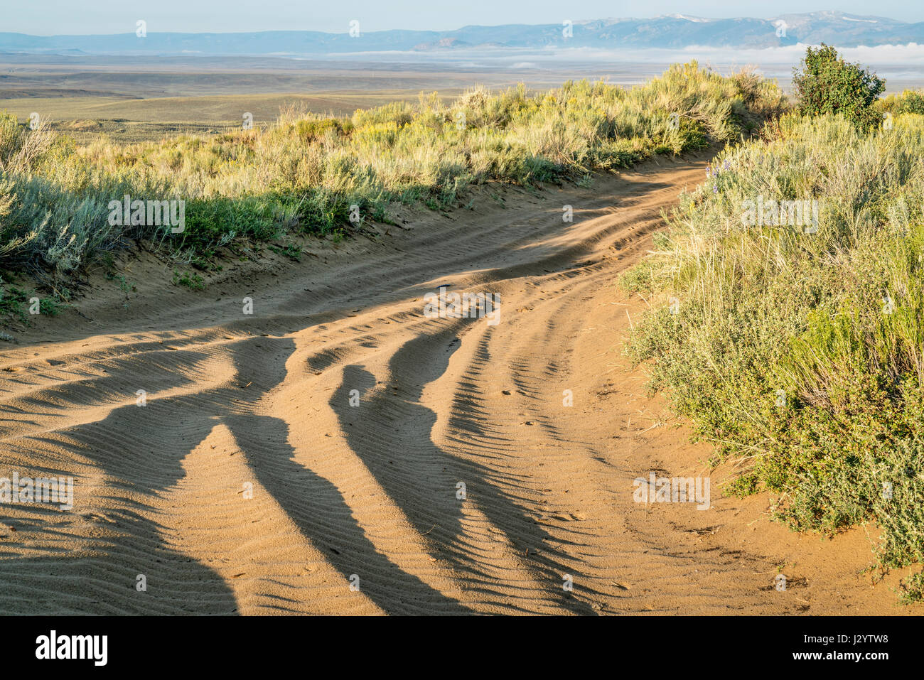 off road sandy trail in North Sand Hills, only place in Colorado to ...