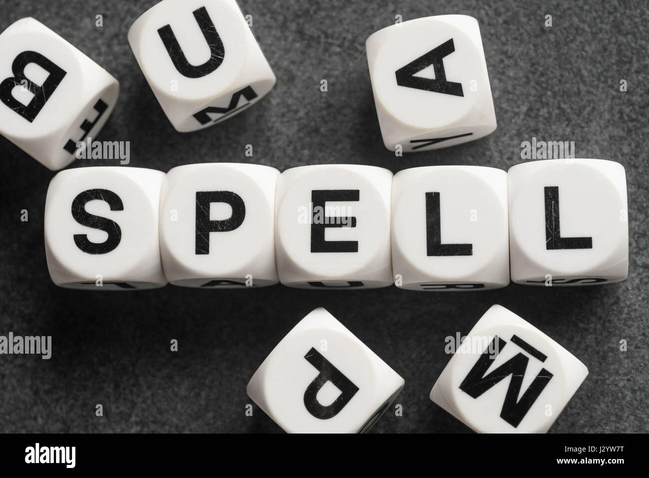 Objects spell word hi-res stock photography and images - Alamy