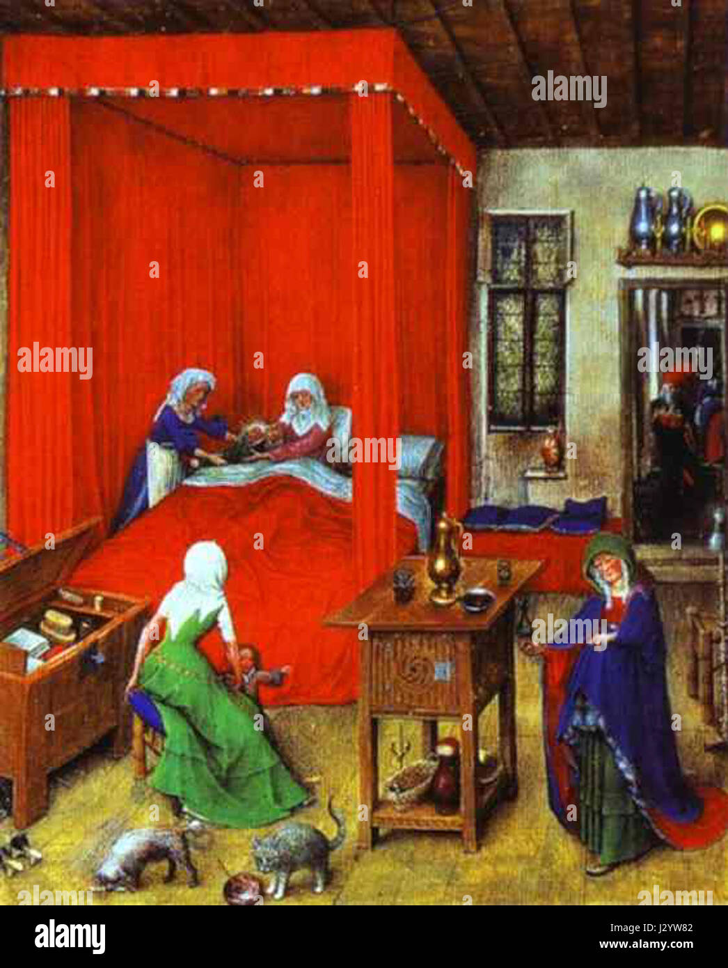 A medieval chamber, likely a historical interior of a building ...