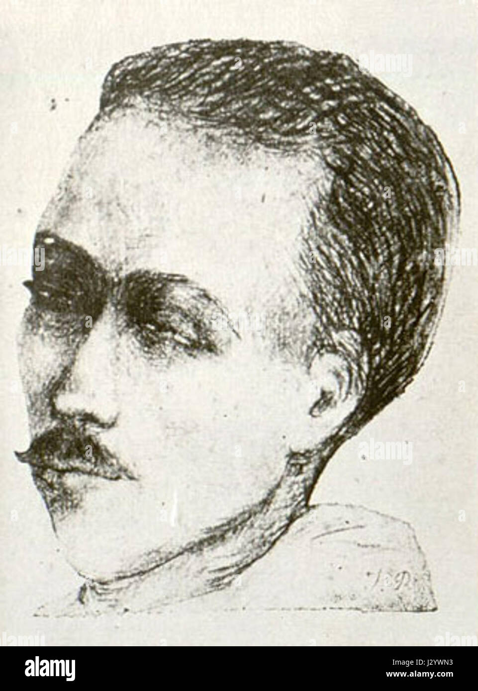 This artwork, 'Arthur Rimbaud mourant' by Isabelle Rimbaud, depicts the ...