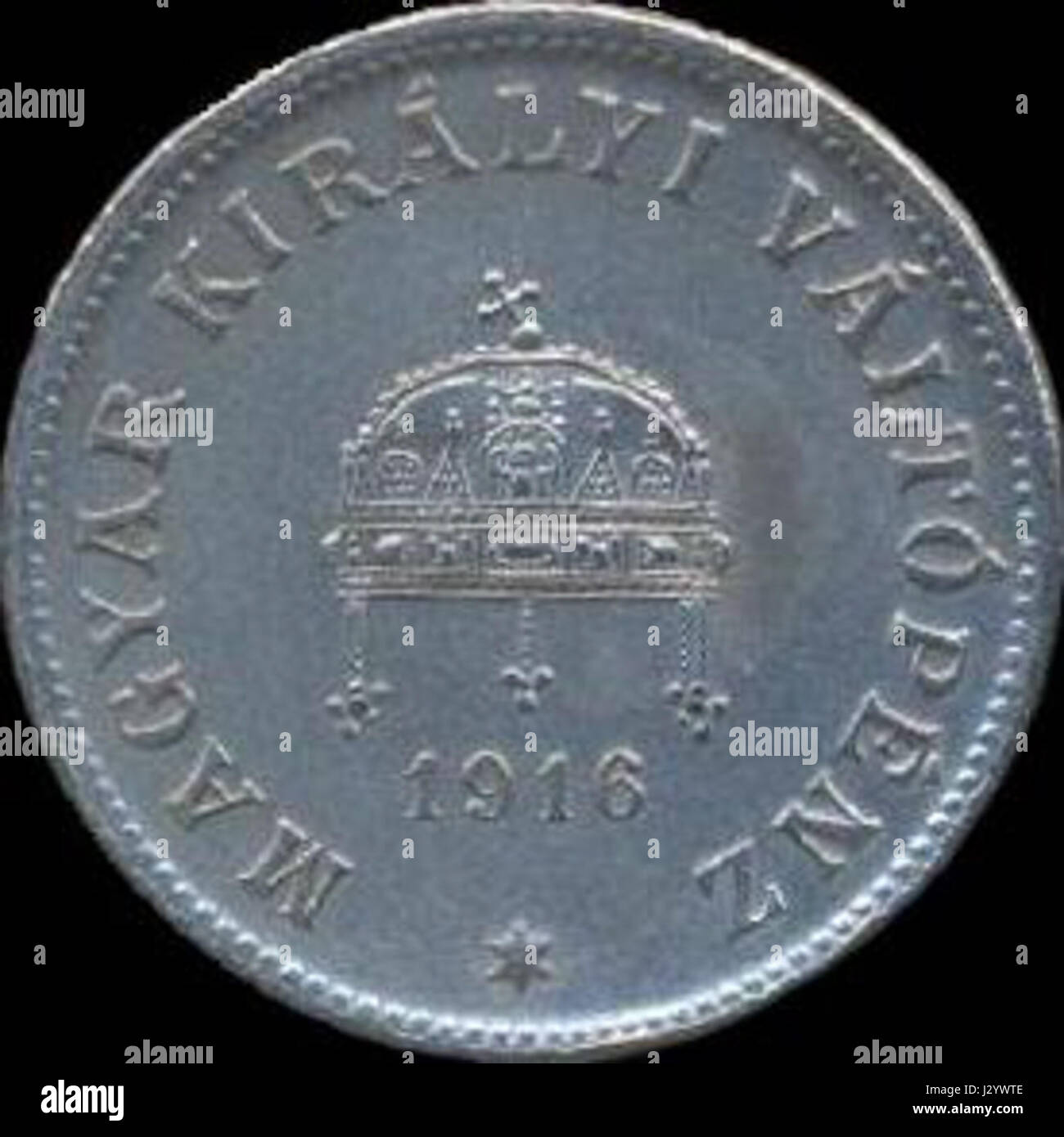 The obverse of the AHKf 20 coin from 1916, featuring the standard ...
