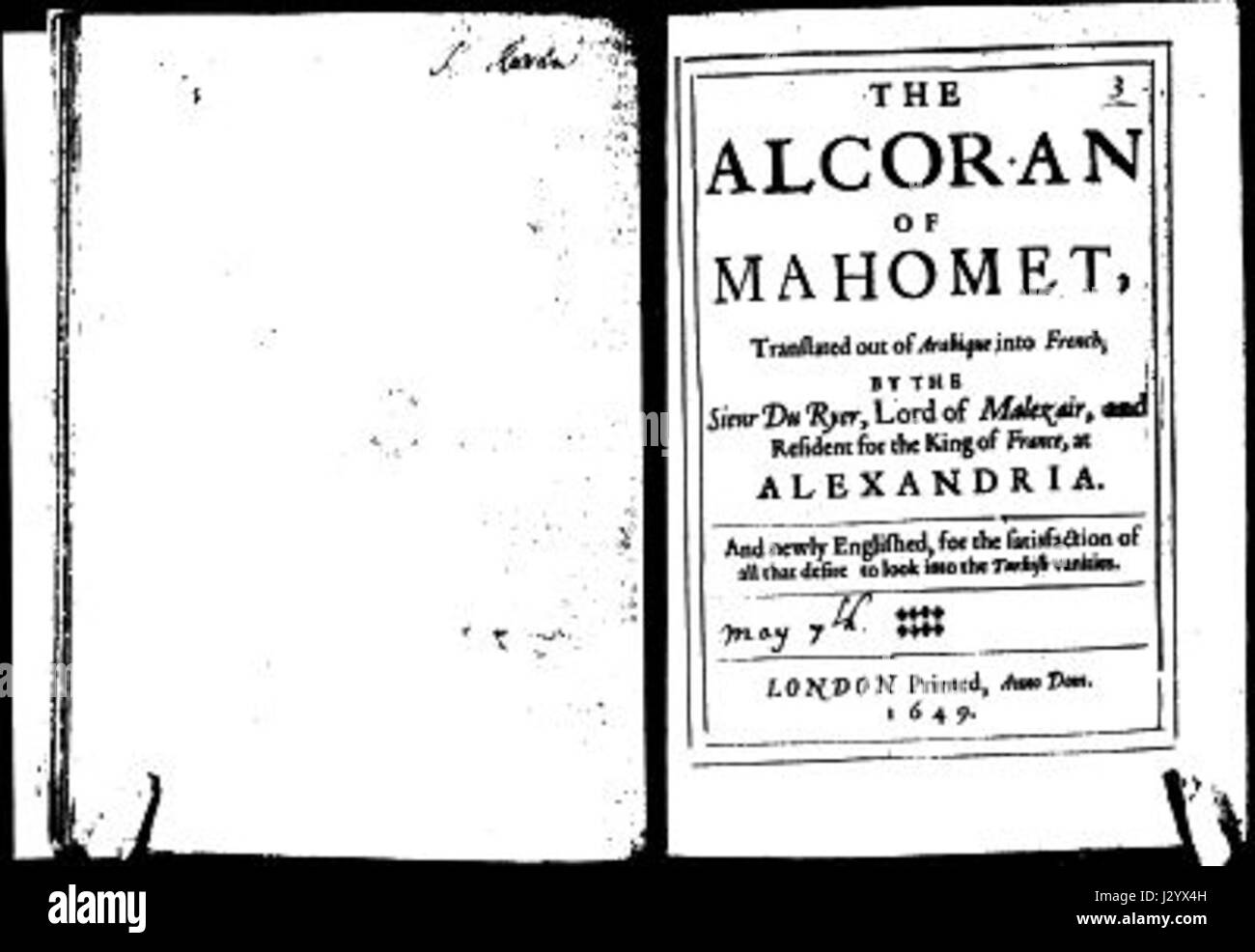 Alcoran cover hi-res stock photography and images - Alamy