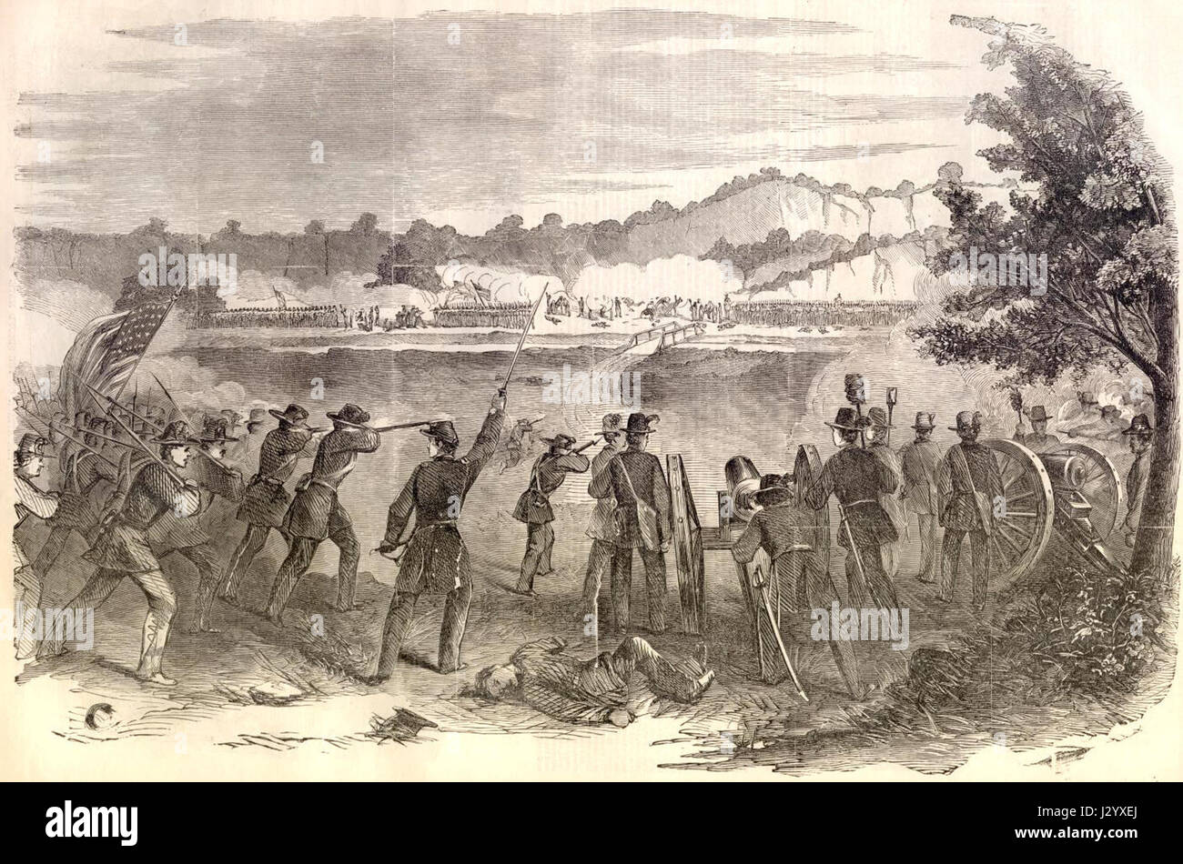 Battle of Carthage (1861 Stock Photo - Alamy