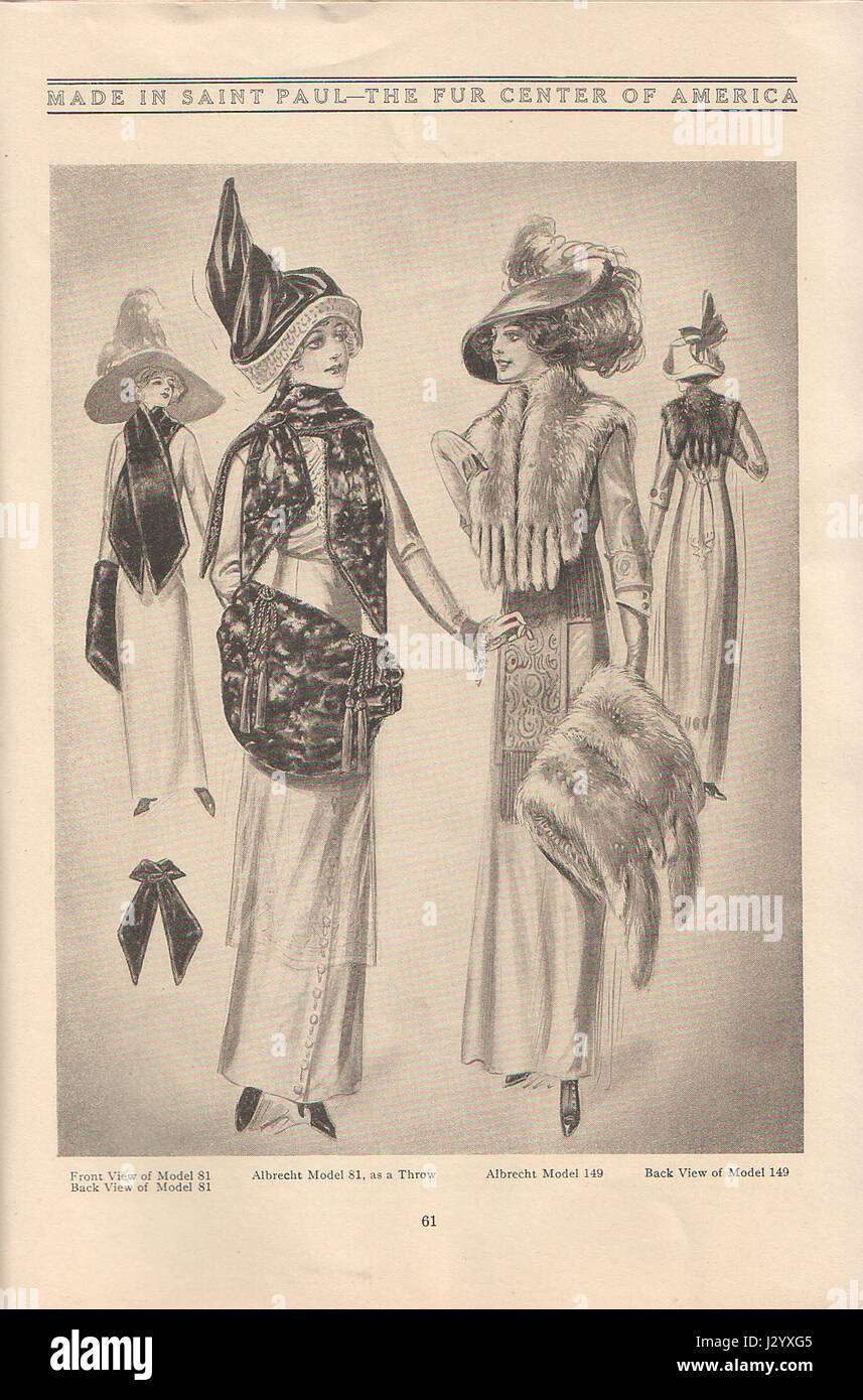 This book, *Albrecht's Fur Facts & Fashion* from 1912-13, provides a ...