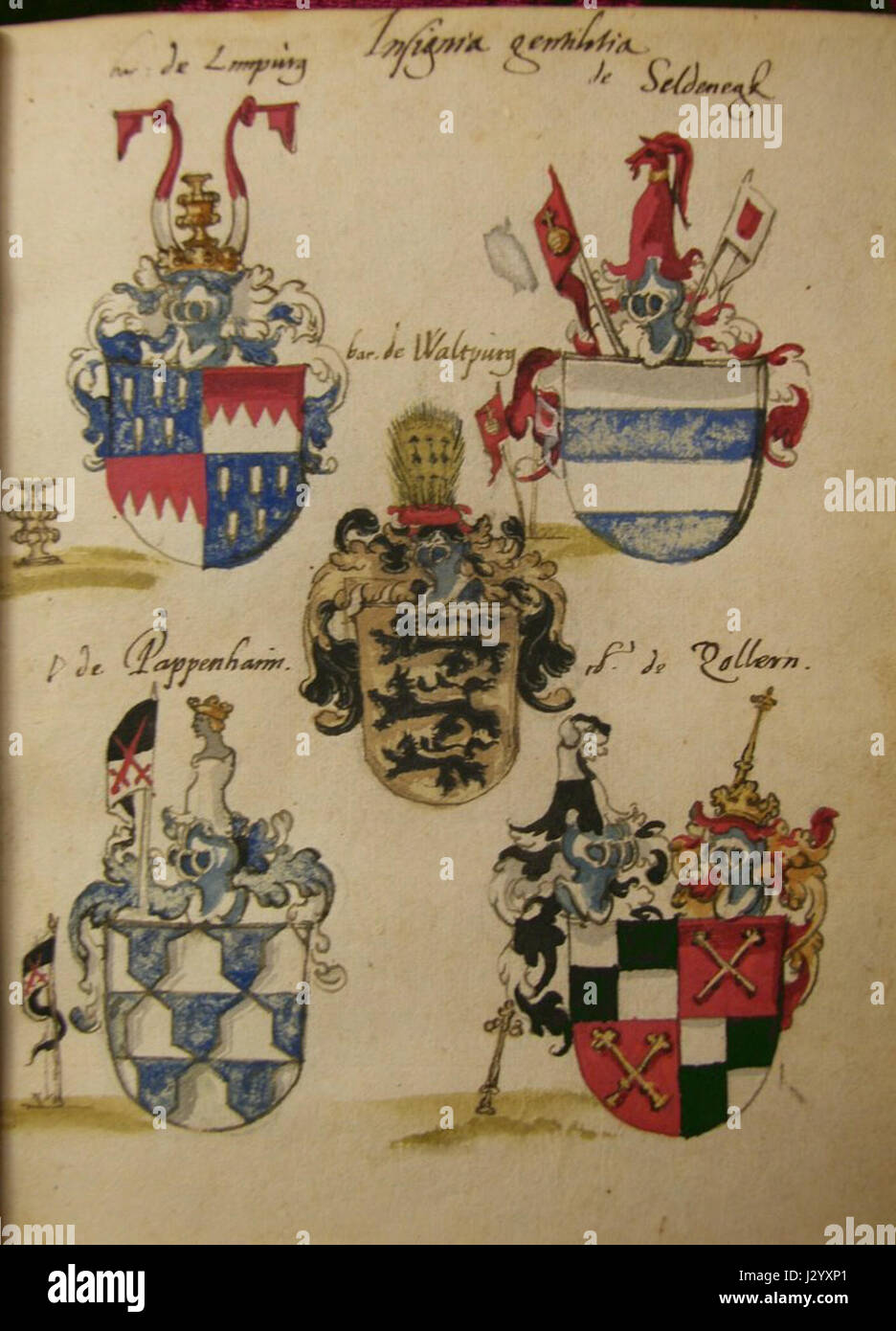 'Allerlay Wapen' likely refers to a collection or display of various ...