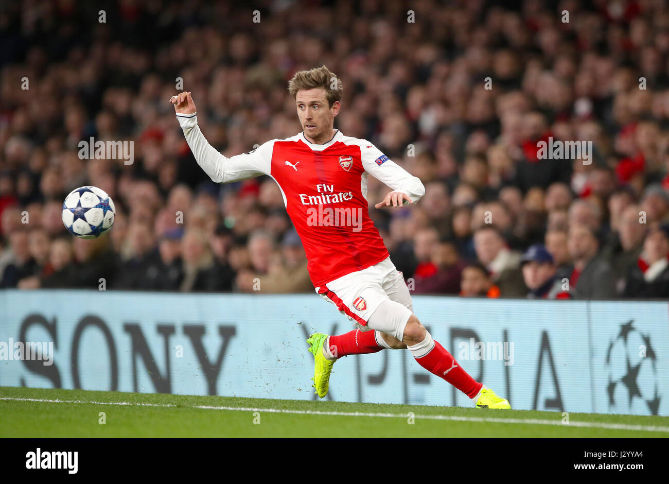 Nacho Monreal, Arsenal Stock Photo - Alamy