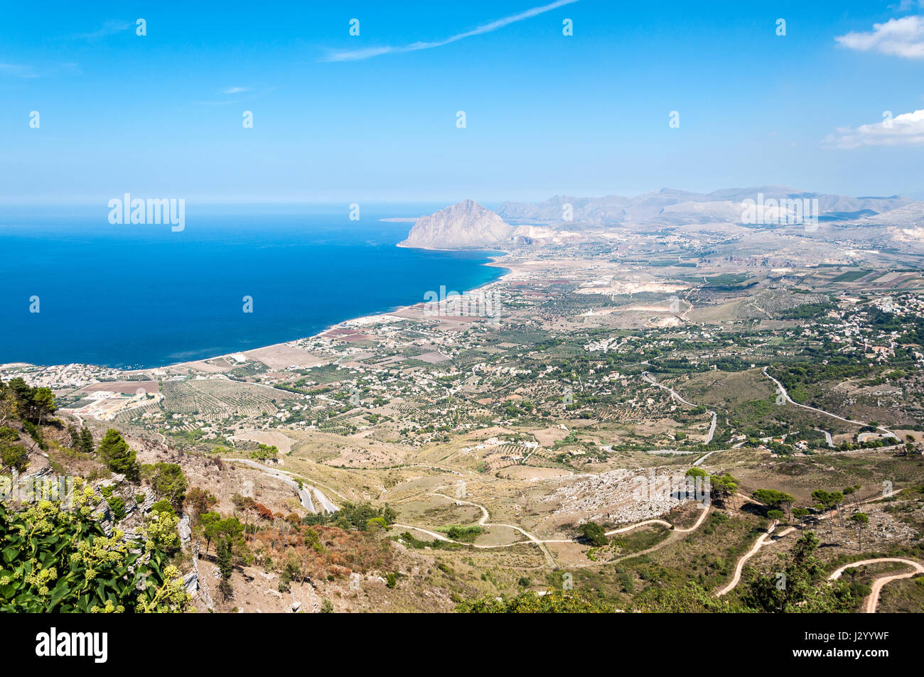 Erice aerial hi-res stock photography and images - Alamy