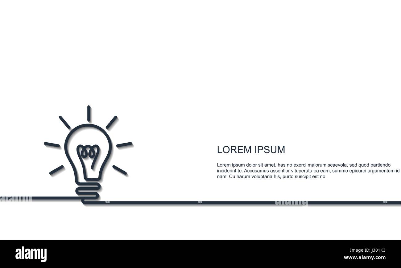 Bright Idea concept, vector Stock Vector Image & Art - Alamy