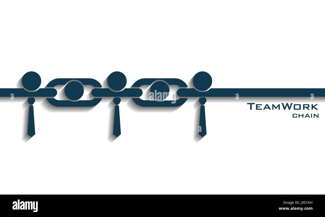 Teamwork concept / partner in chain, vector Stock Vector Image & Art ...