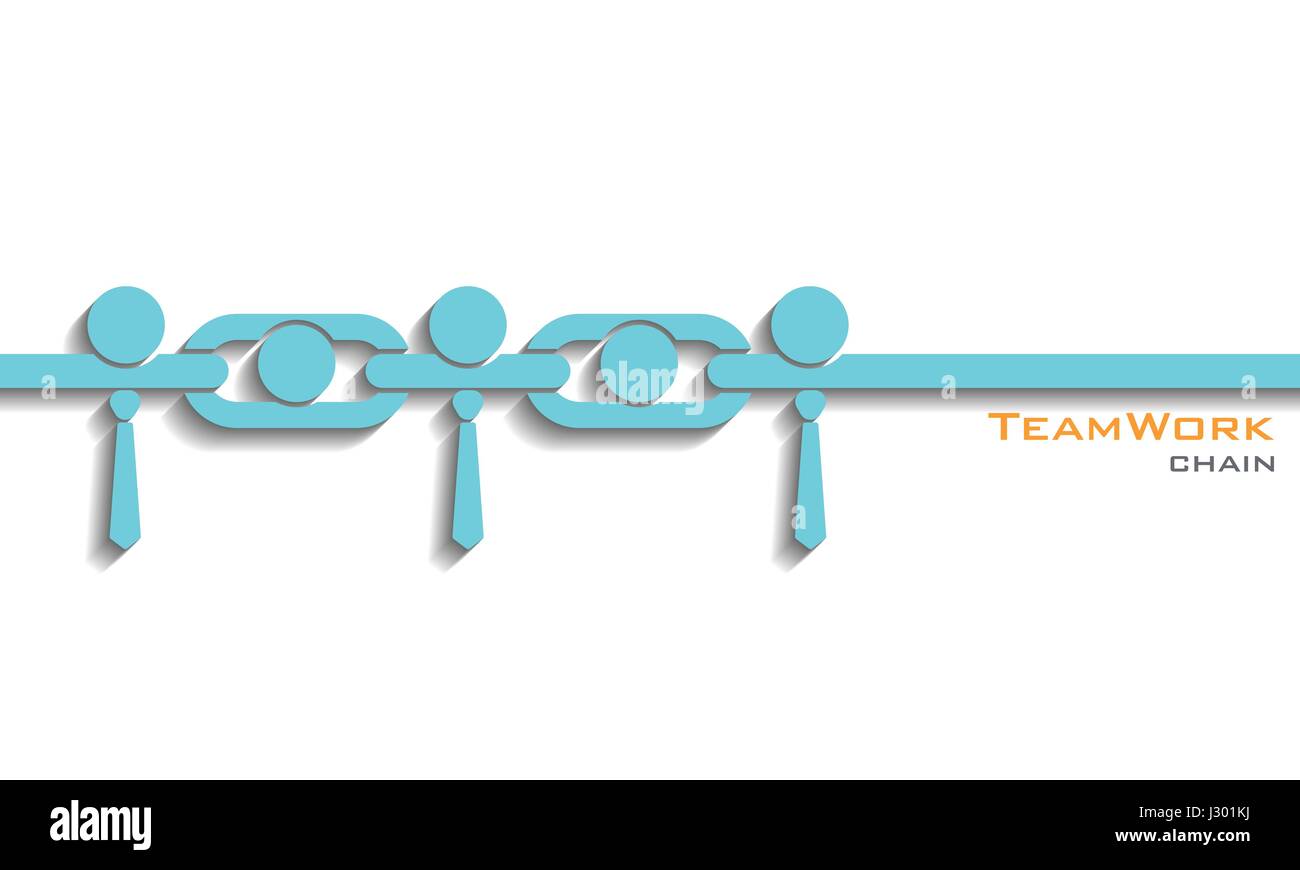 Teamwork concept / partner in chain, vector Stock Vector Image & Art ...