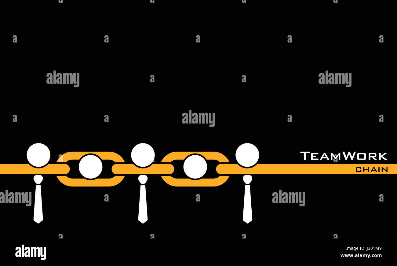 Teamwork concept / partner in chain, vector Stock Vector Image & Art ...