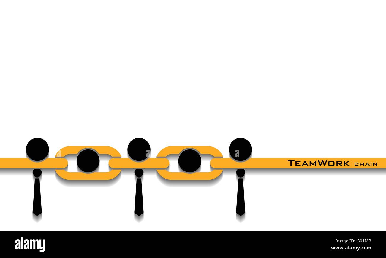 Teamwork concept / partner in chain, vector Stock Vector Image & Art ...