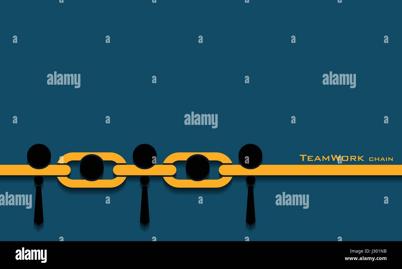 Teamwork concept / partner in chain, vector Stock Vector Image & Art ...