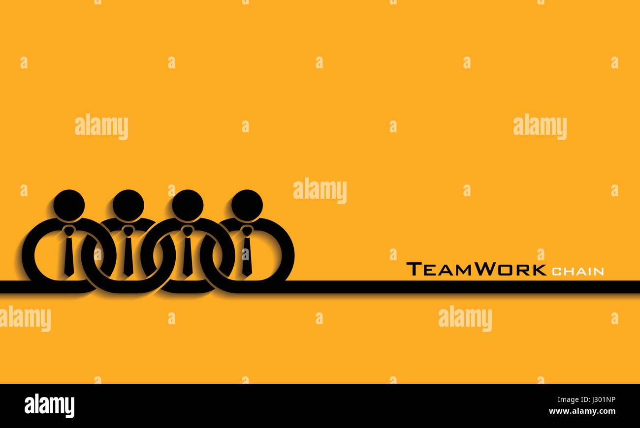 Teamwork concept / partner in chain, vector Stock Vector Image & Art ...