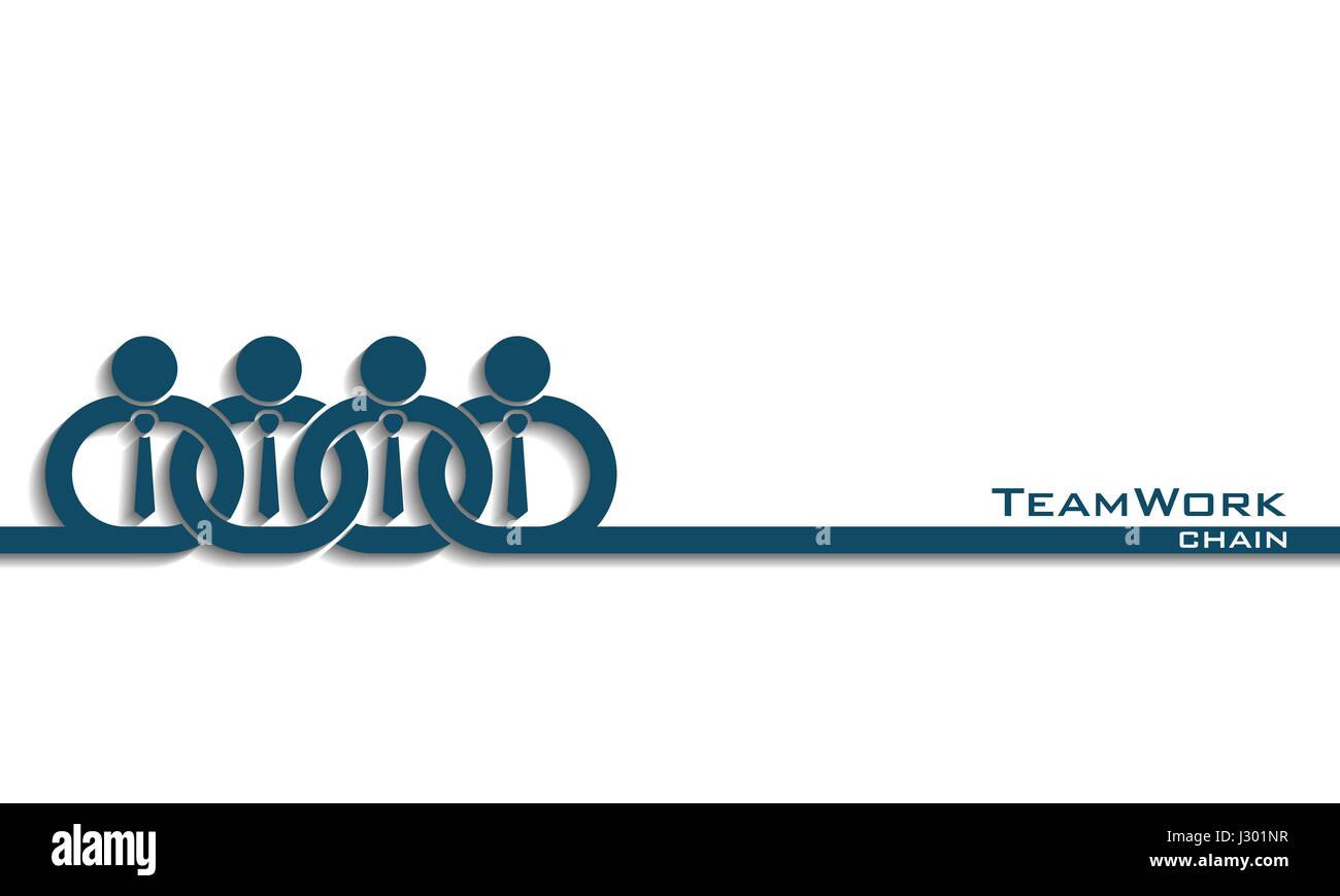 Teamwork concept / partner in chain, vector Stock Vector Image & Art ...