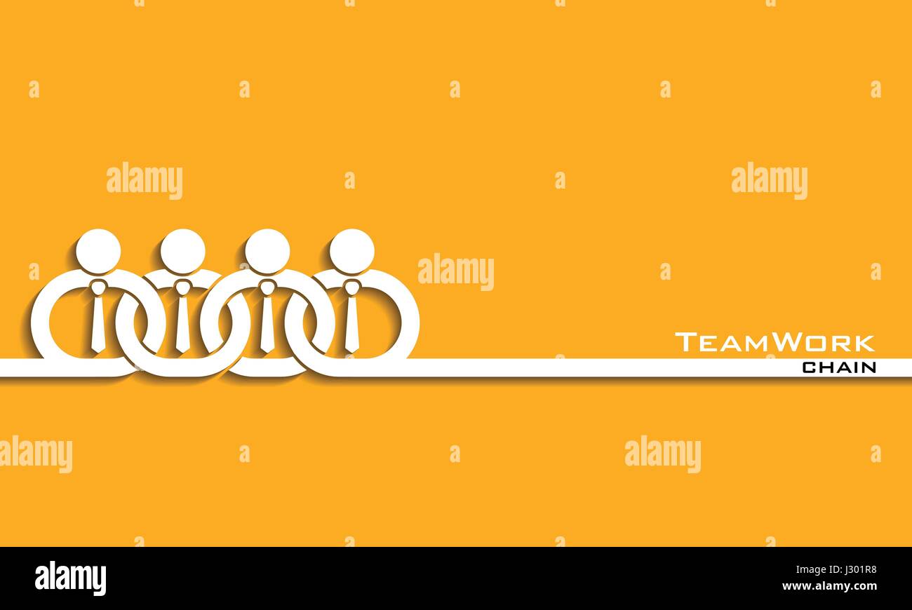Teamwork concept / partner in chain, vector Stock Vector Image & Art ...