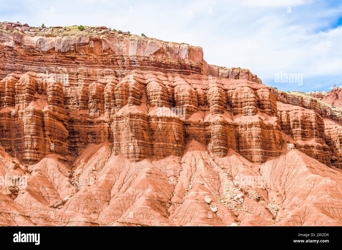 Red rock canyons in Capitol Reef National Park in Utah, USA Stock Photo ...