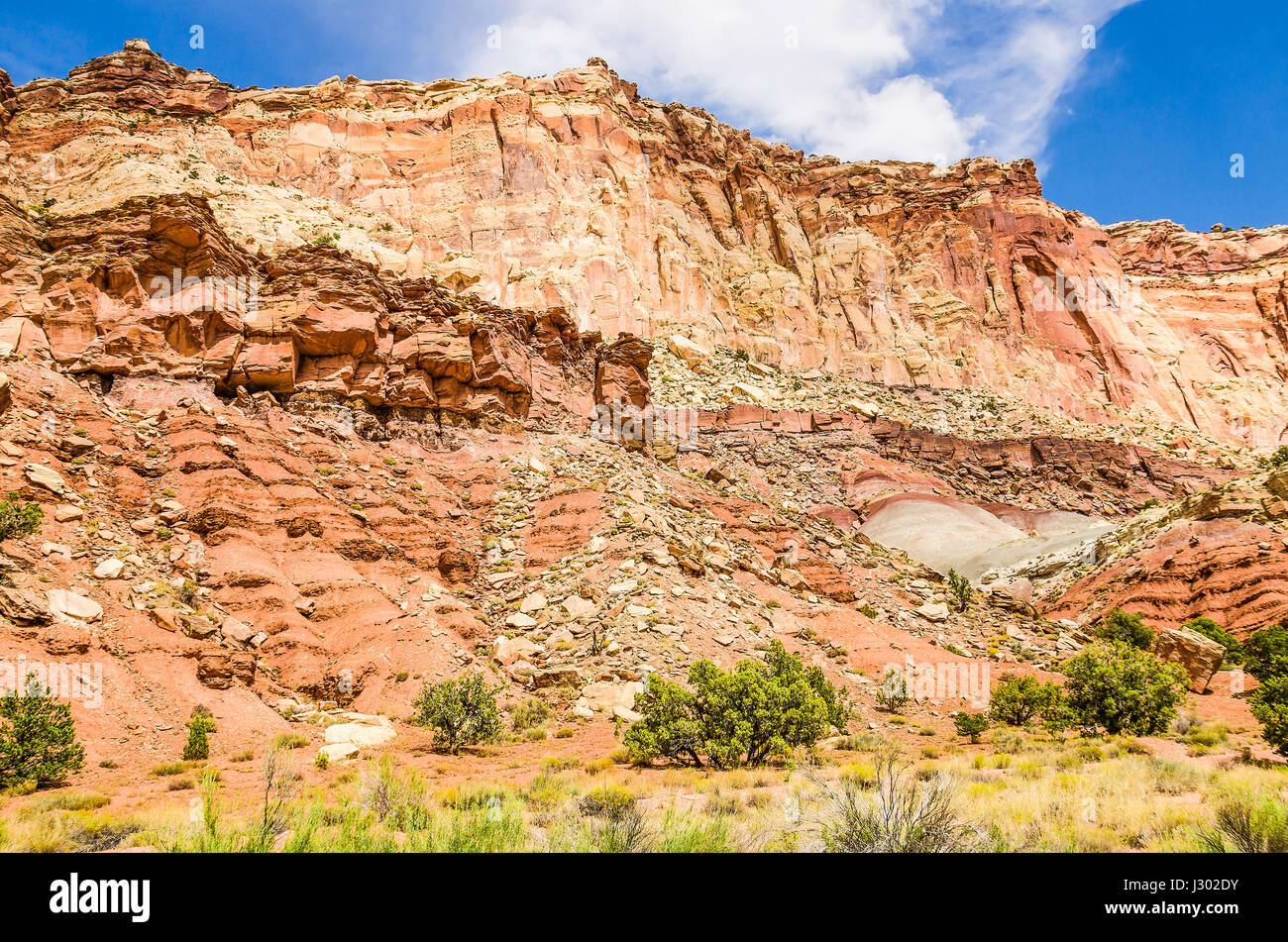 Red rock canyons in Capitol Reef National Park in Utah, USA Stock Photo ...