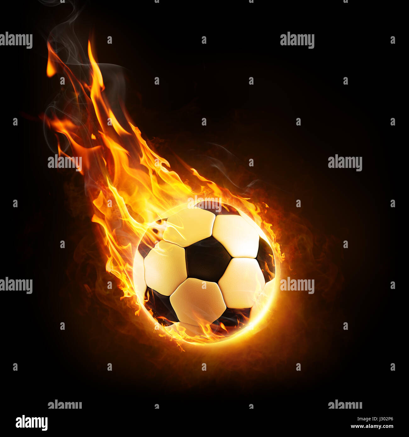 Soccer Football On Fire