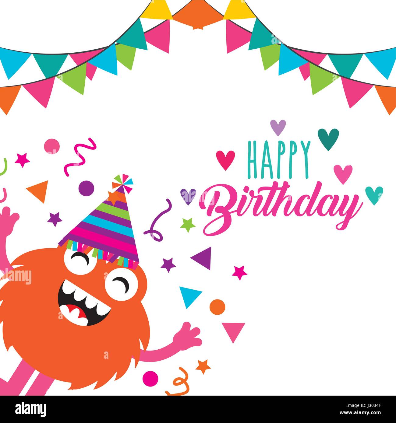 Alien birthday Stock Vector Images - Alamy
