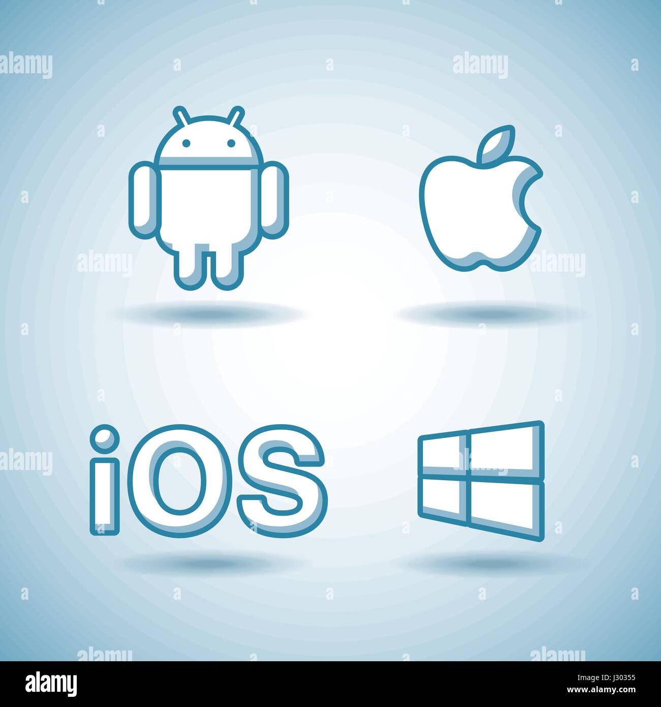 set brands of the web Stock Vector Image & Art - Alamy