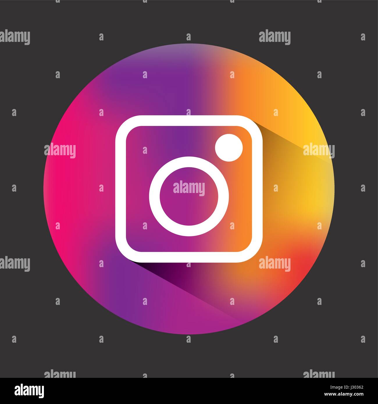 Instagram emblem Stock Vector Images - Alamy