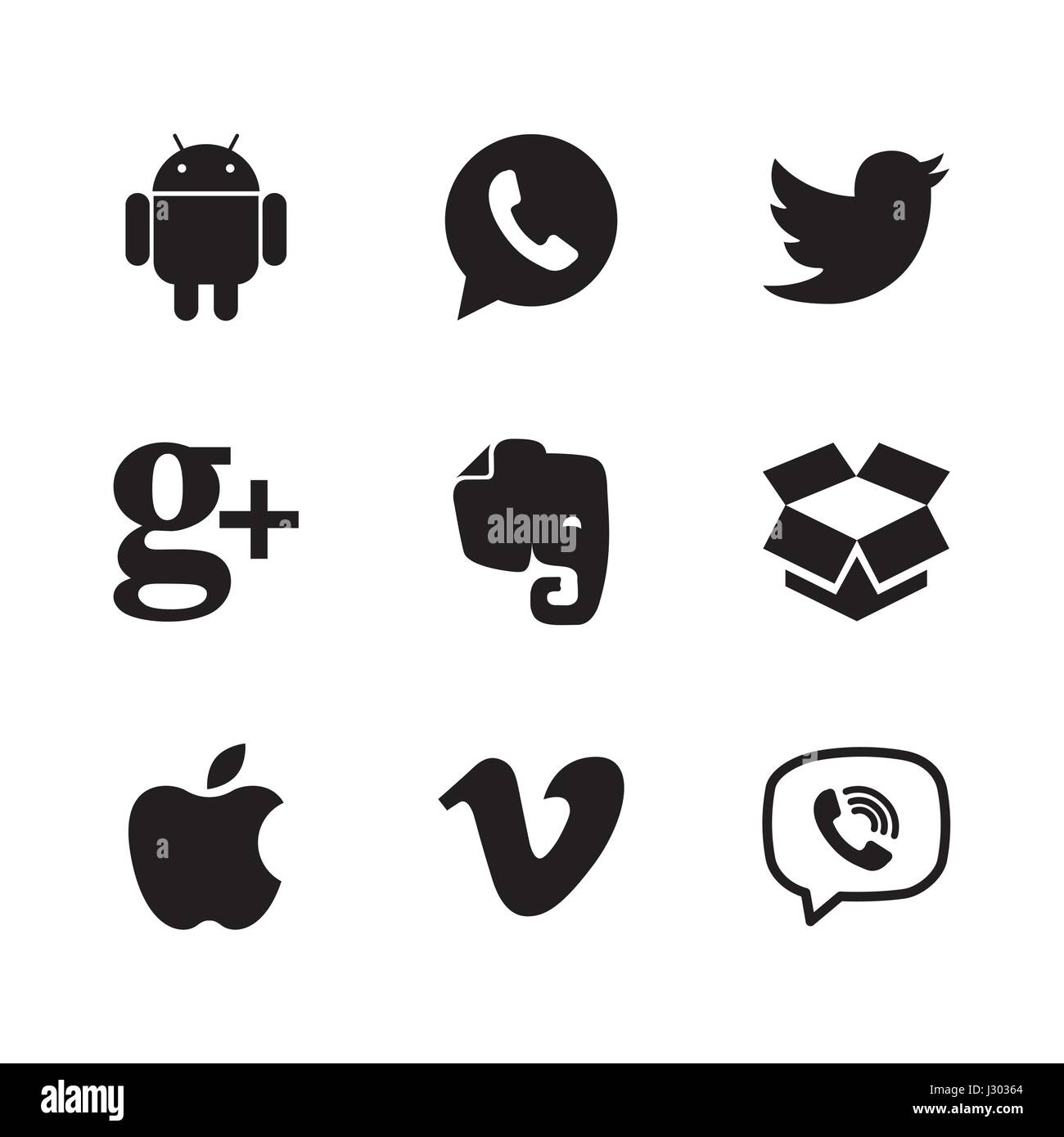 set brands of the web Stock Vector Image & Art - Alamy