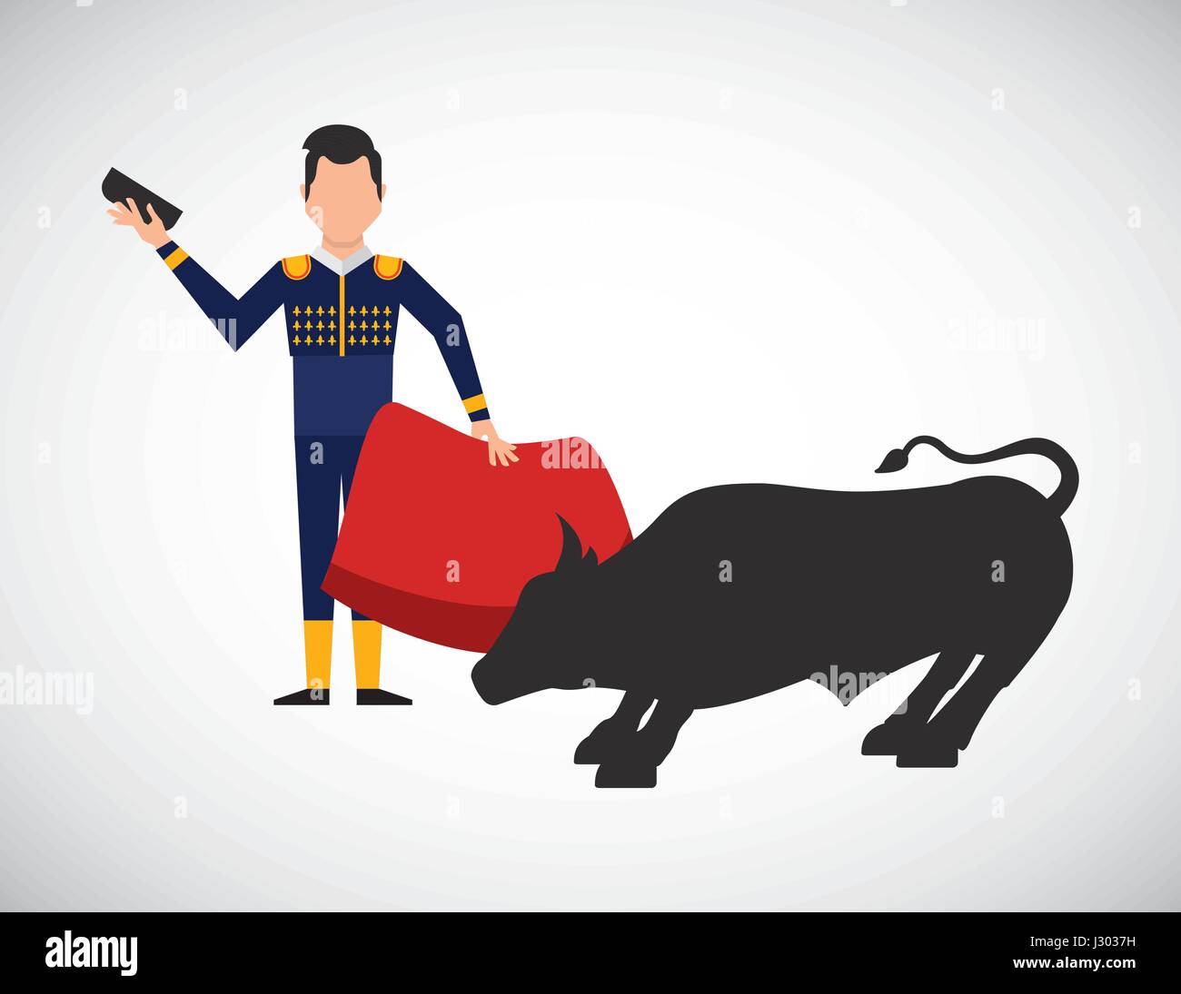 bullfighting classic icon of Spanish culture Stock Vector Image & Art ...