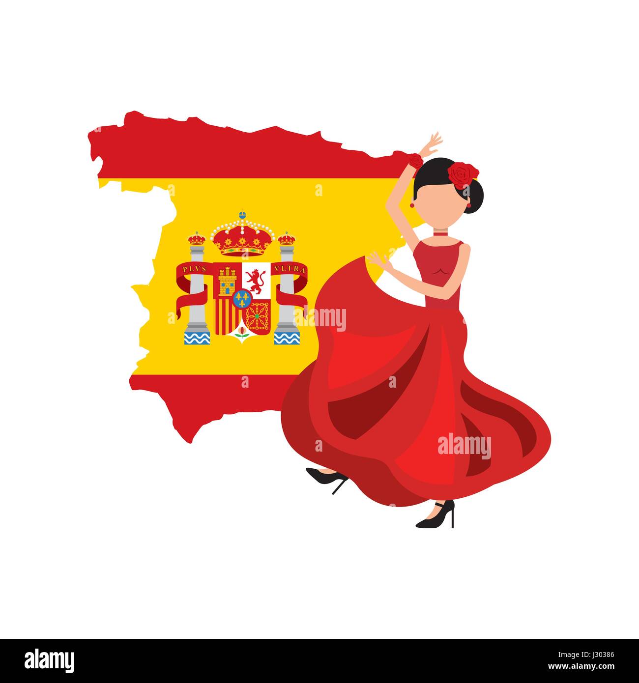Cartoon flamenco dancer hi-res stock photography and images - Alamy