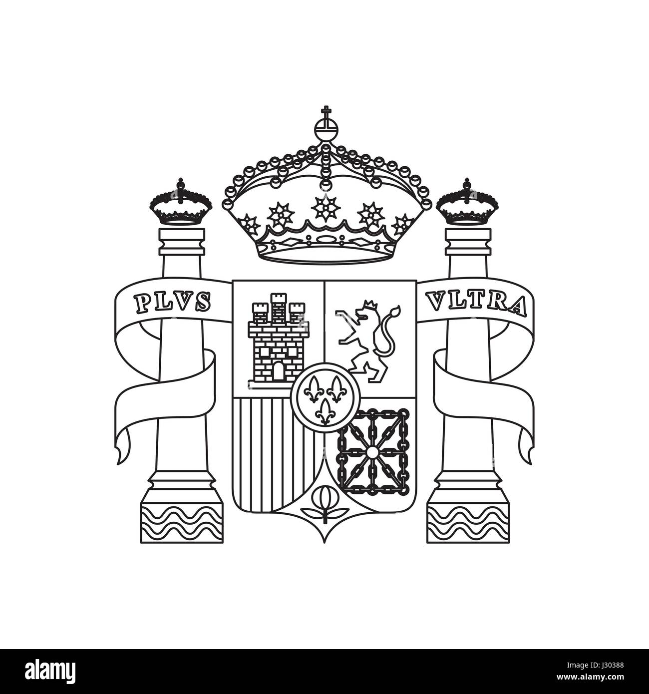 shield classic icon of Spanish culture Stock Vector Image & Art - Alamy