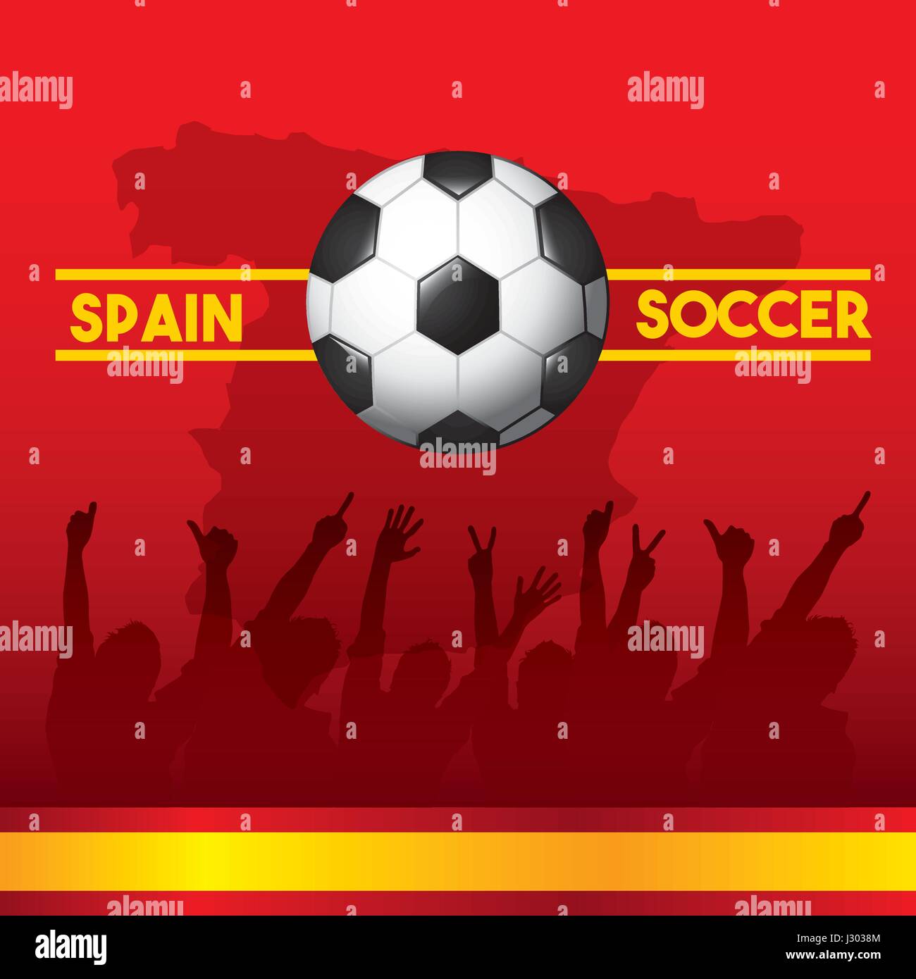spain soccer classic icons of Spanish culture Stock Vector Image & Art ...