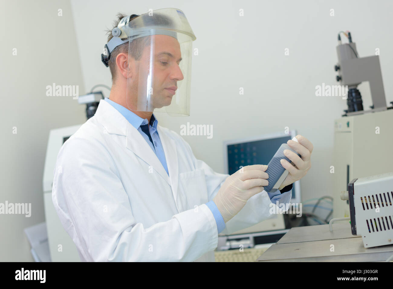 Working with visor hi-res stock photography and images - Alamy