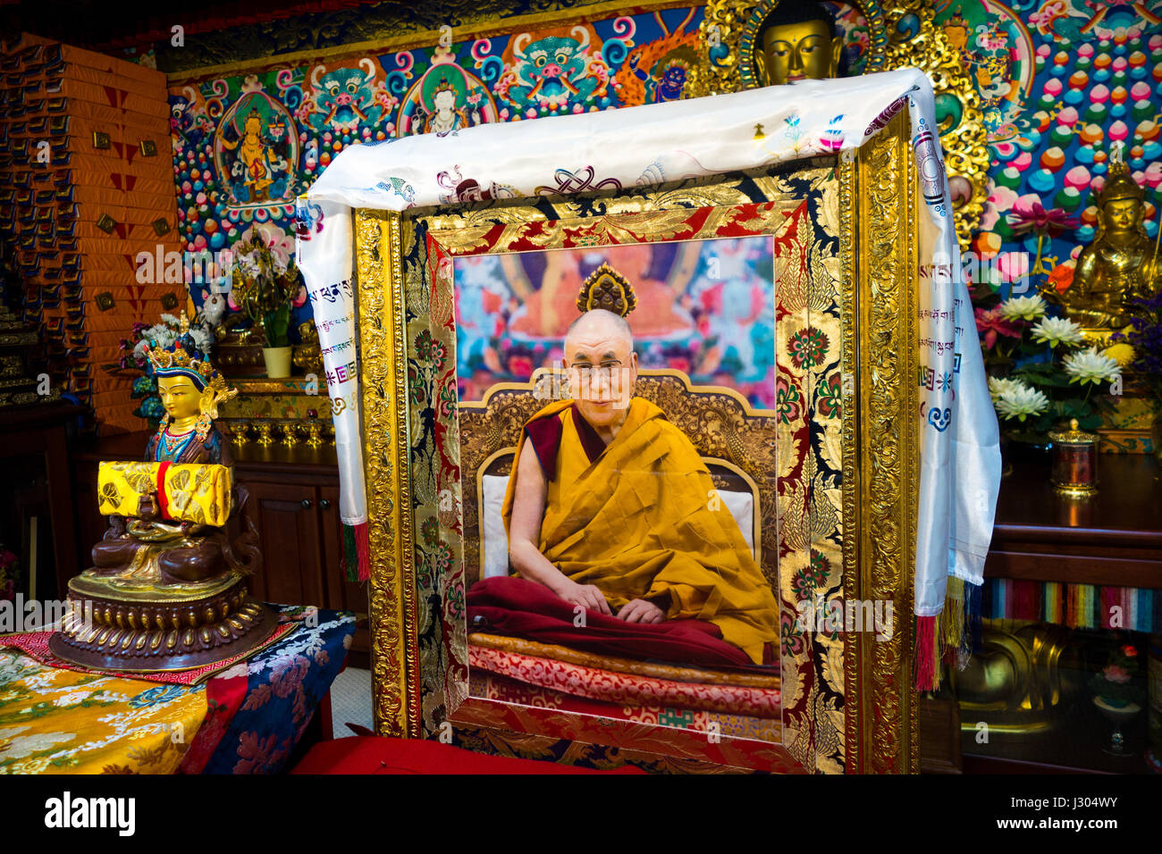 Buddhist temple dedicated bodhisattva hi-res stock photography and ...