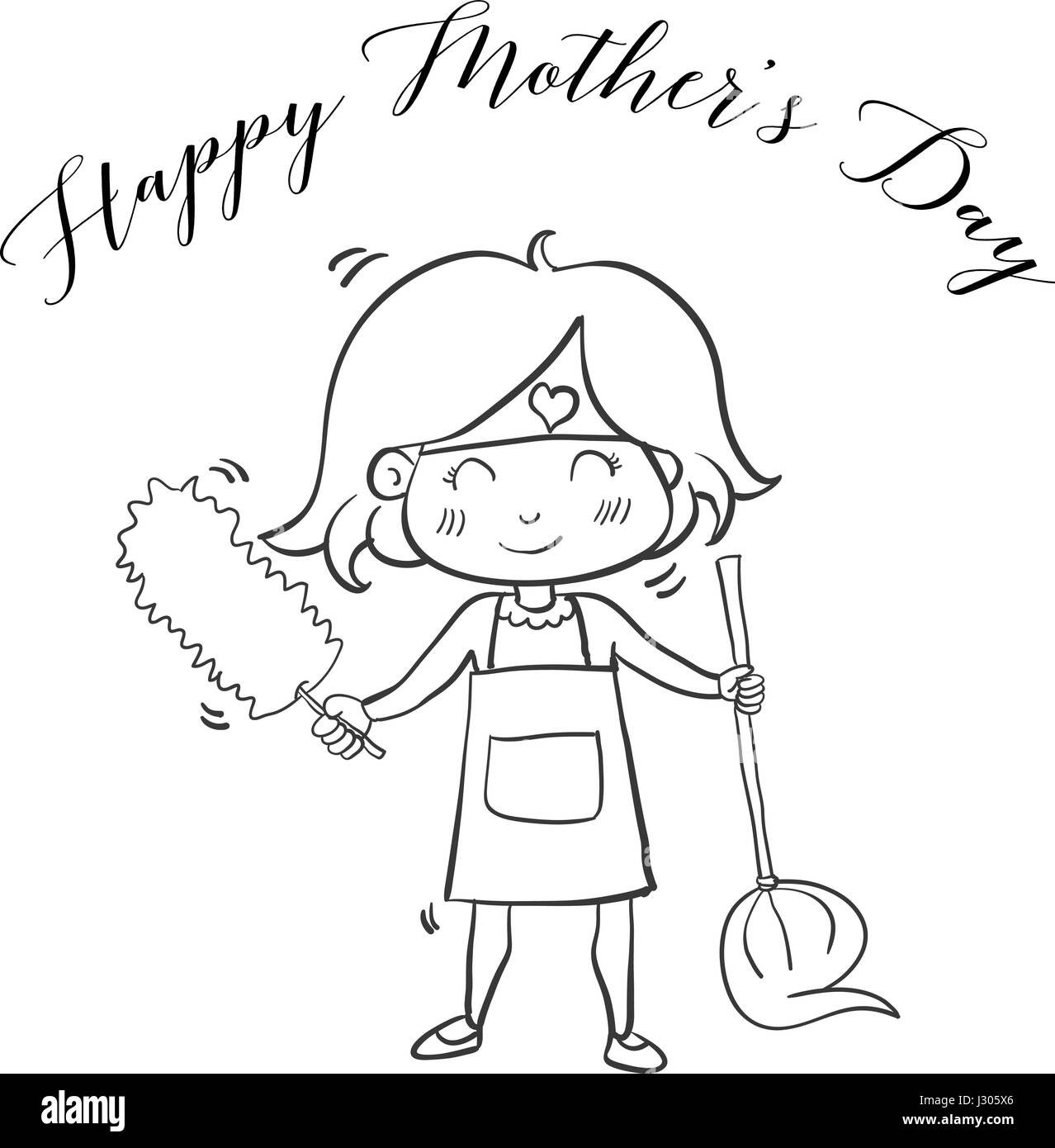 Hand draw mother day collection Stock Vector Image & Art - Alamy