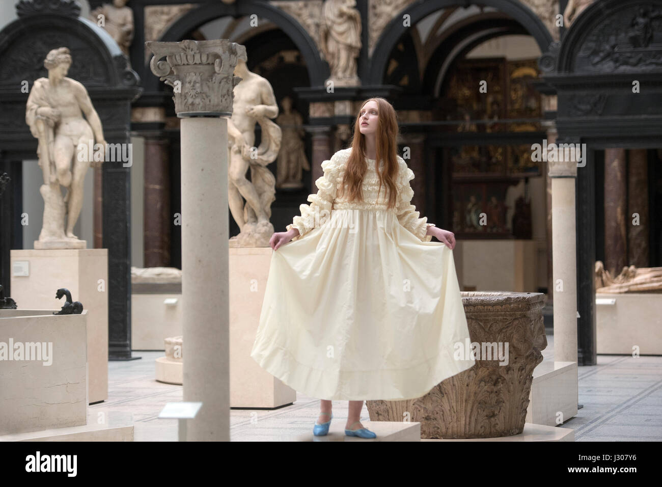 Embargoed To 1200 Tuesday May2 Model Fay Alice Parsons In An Exclusive Piece By British Fashion