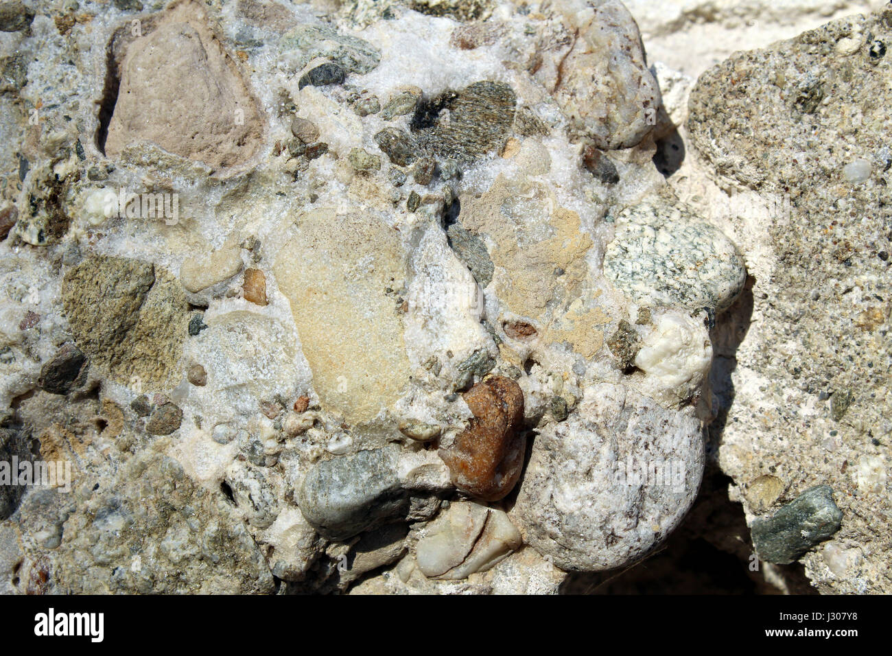 Limestone sedimentary conglomerate rock hi-res stock photography and ...