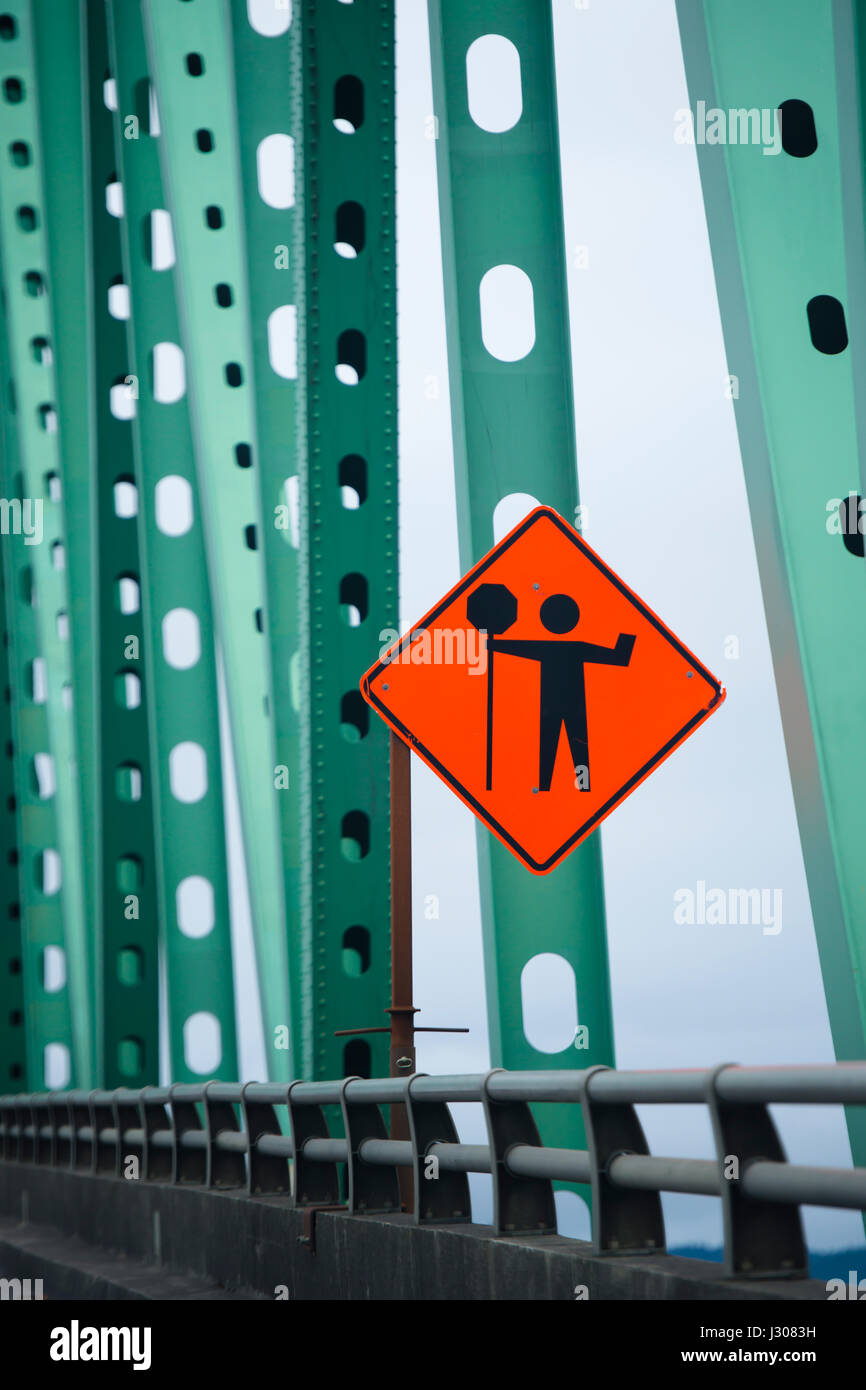 Flagger Sign High Resolution Stock Photography and Images - Alamy