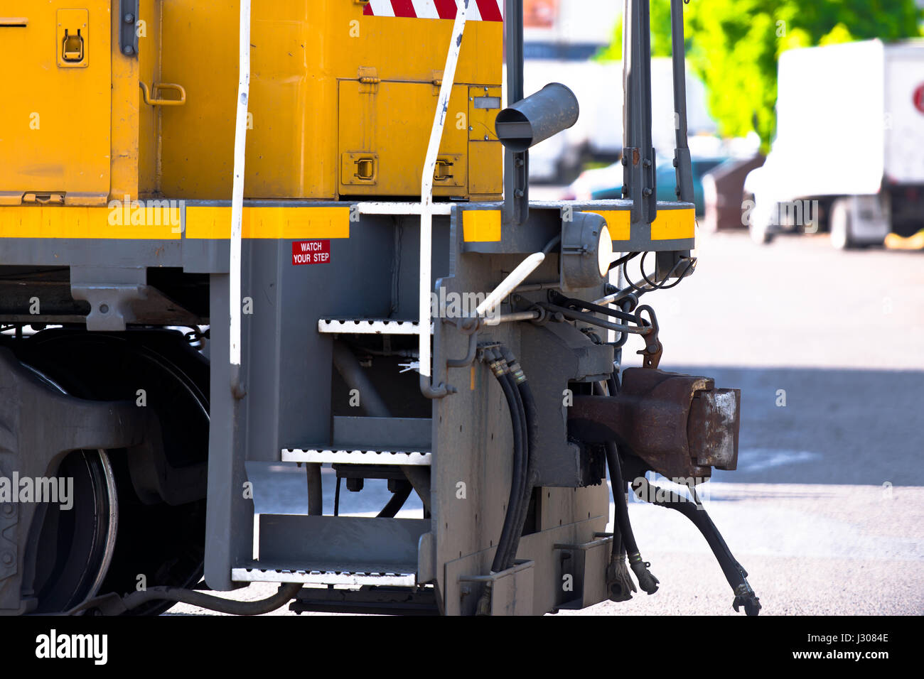 Part of the locomotive, consisting of connecting coupling, locomotive ...