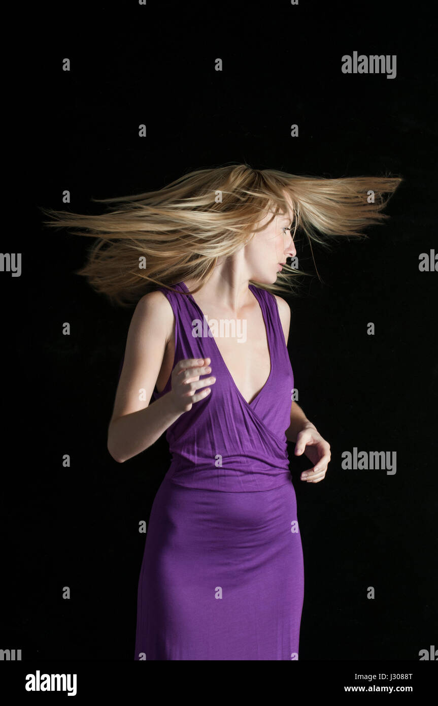 Woman Running Away Fear Stock Photos & Woman Running Away Fear Stock ...