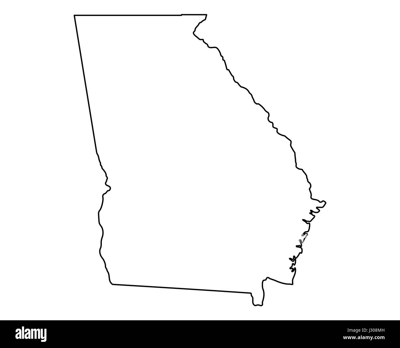 Gray georgia map hi-res stock photography and images - Alamy