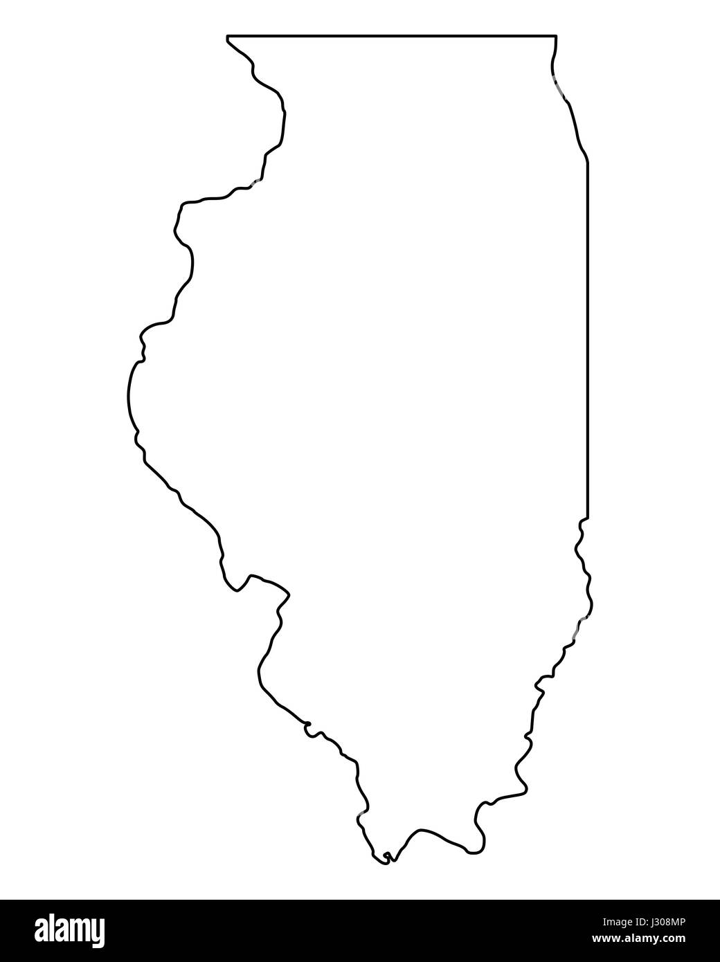 Illinois state line Black and White Stock Photos & Images - Alamy