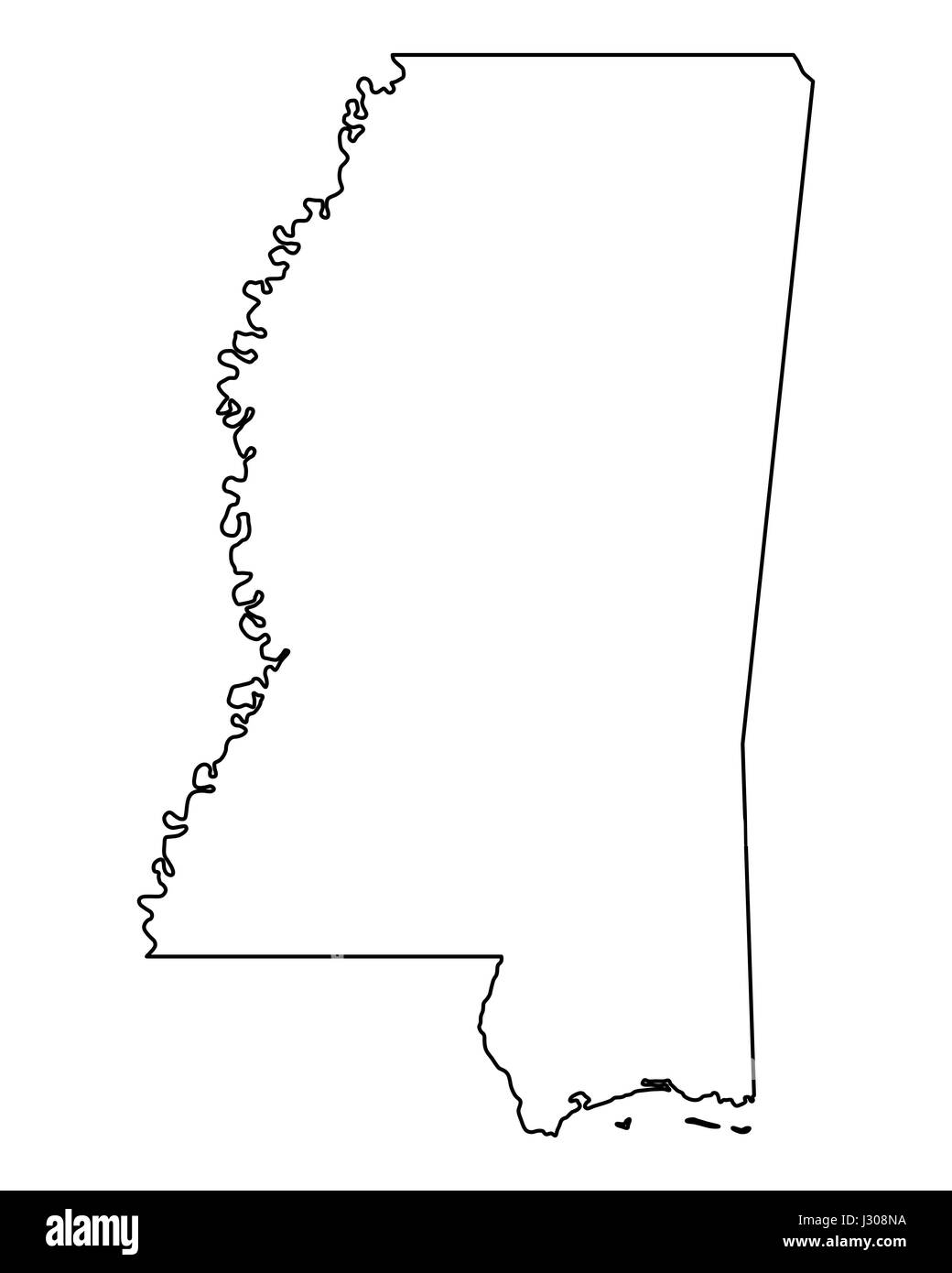 mississippi map printable