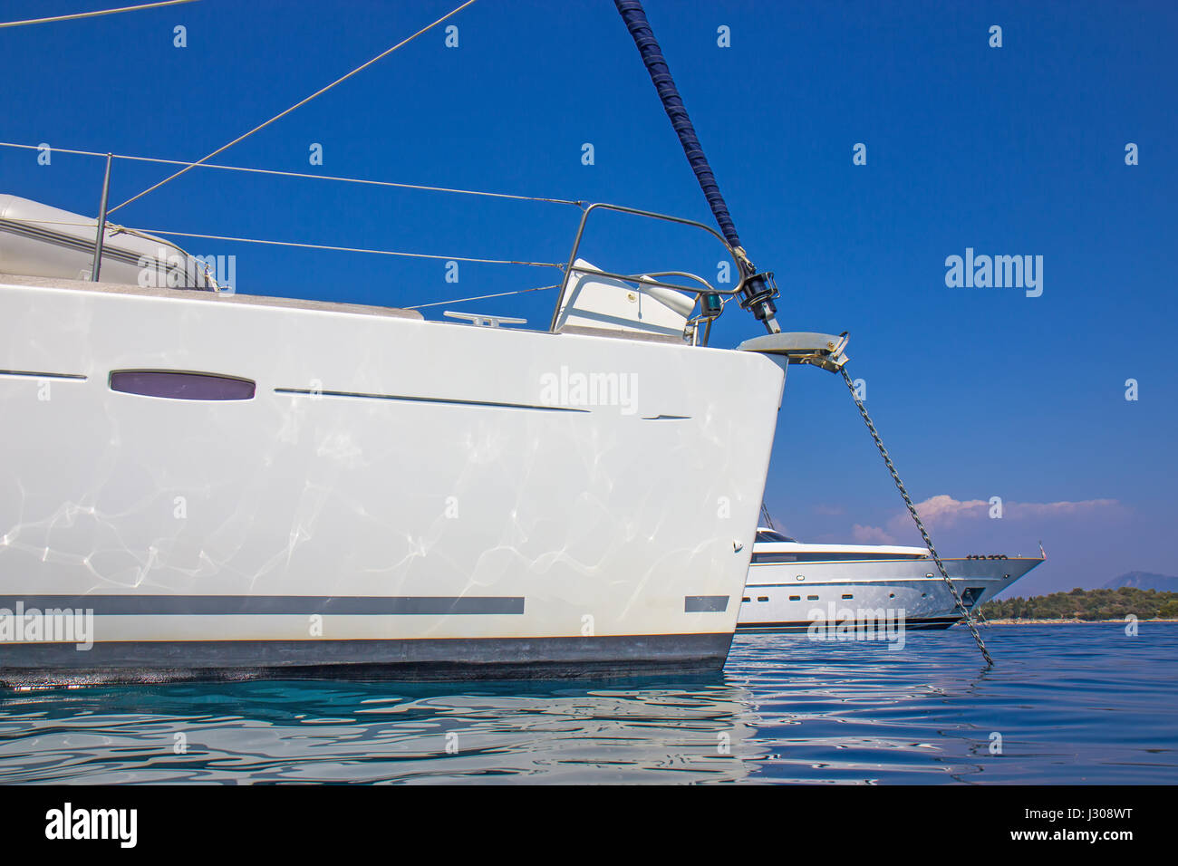 Detail of the sailboat Stock Photo - Alamy