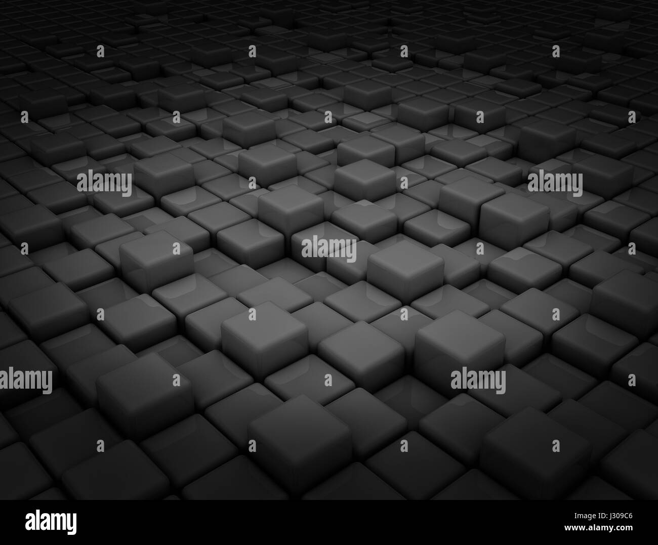 Glass cubes block Black and White Stock Photos & Images - Alamy