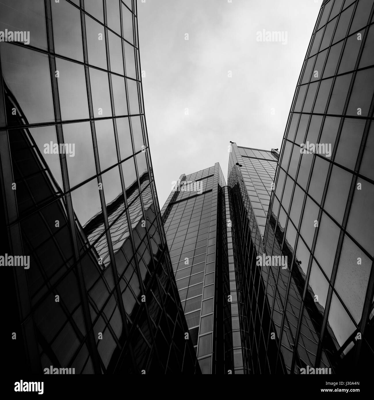 Visionary skyscraper with towers full of windows Stock Photo - Alamy