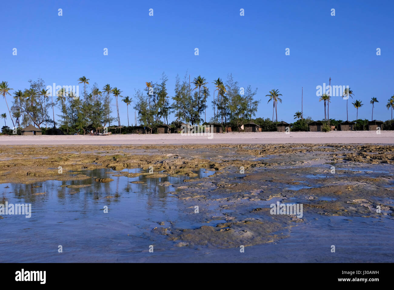 A campsite in the island of Matemo in the Quirimbas Archipelago in the ...