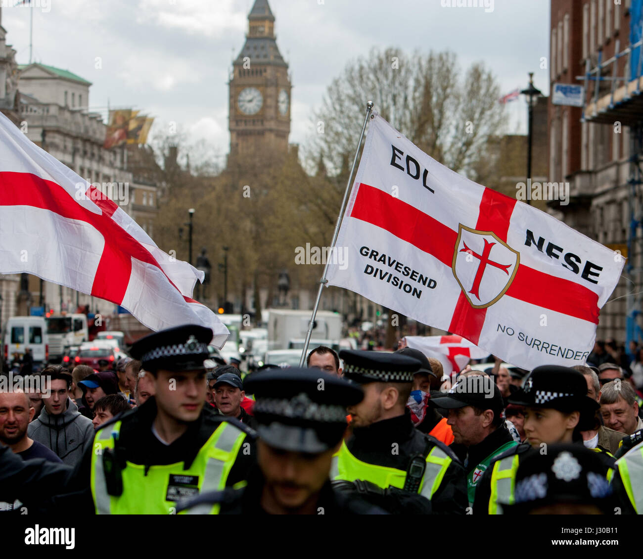 Far right groups Britain First & EDL stage London marches. The groups ...
