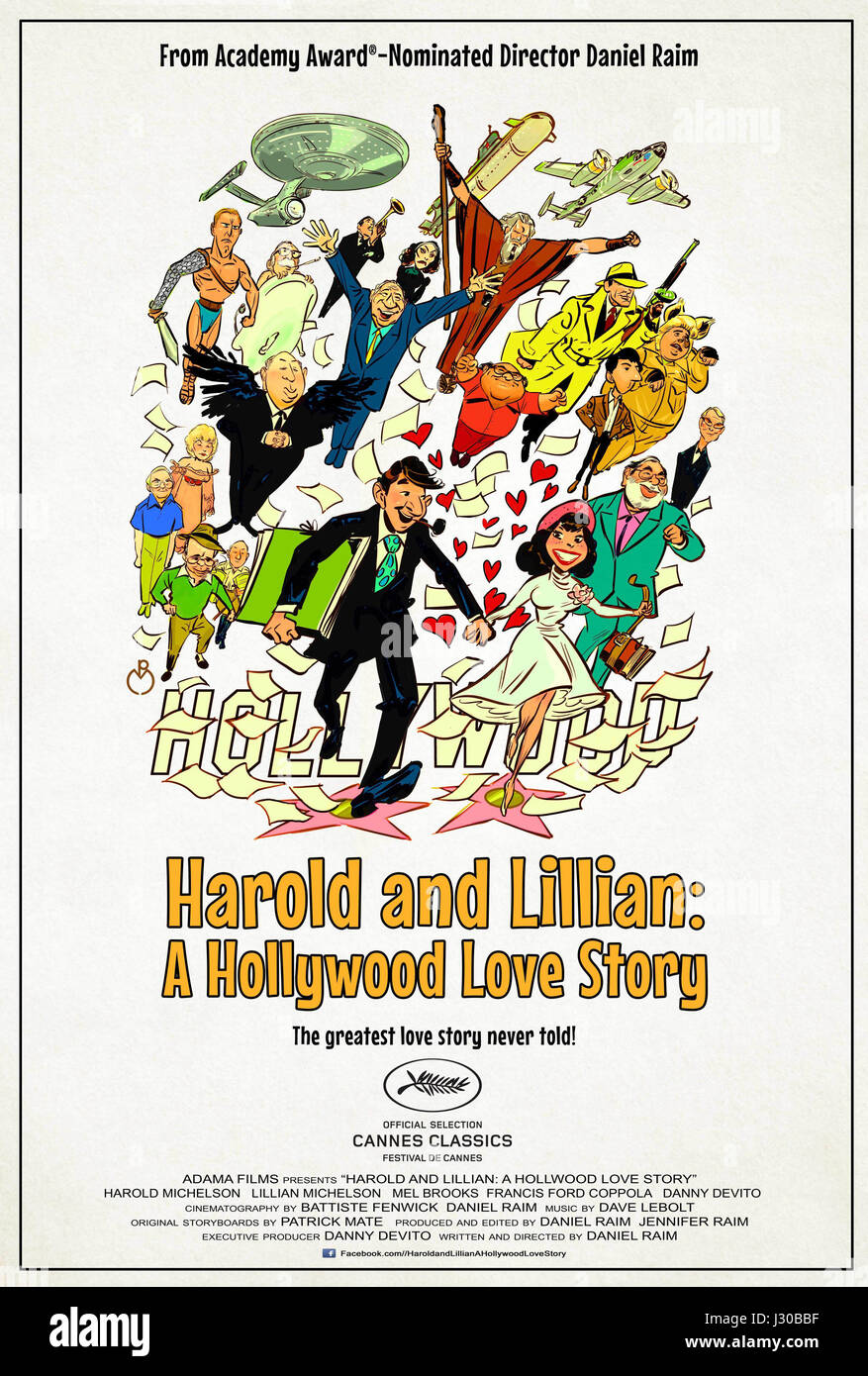HAROLD AND LILLIAN: A HOLLYWOOD LOVE STORY, poster, caricatures from ...